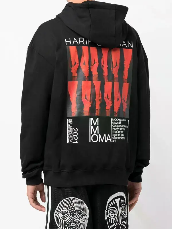 HACULLA. Ally Slogan Print Hoodie - Black
