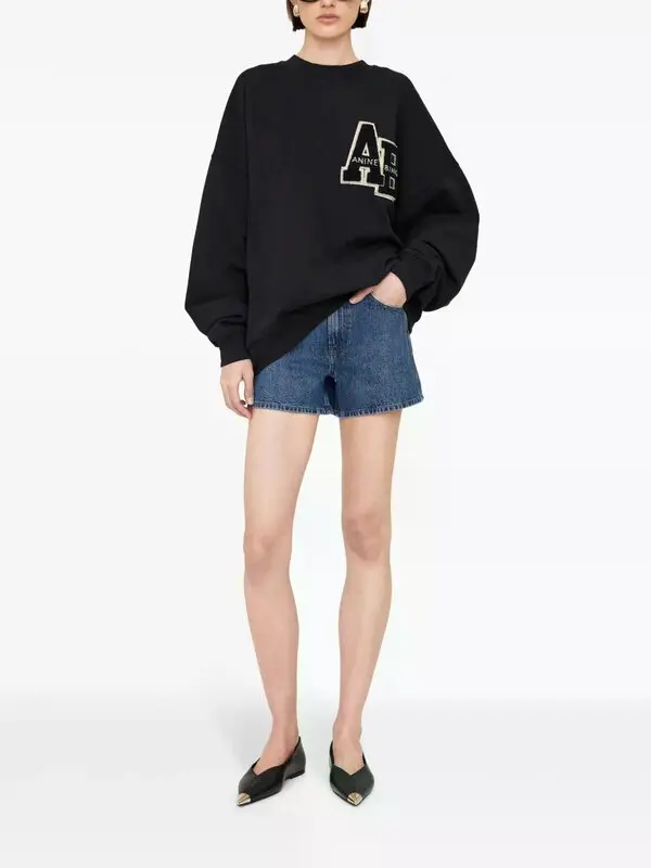 ANINE BING Miles Organic Cotton Sweatshirt