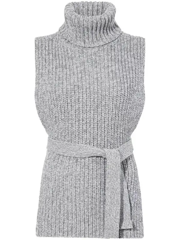 Proenza Schouler White Label Merino Wool Ribbed Knit Vest
