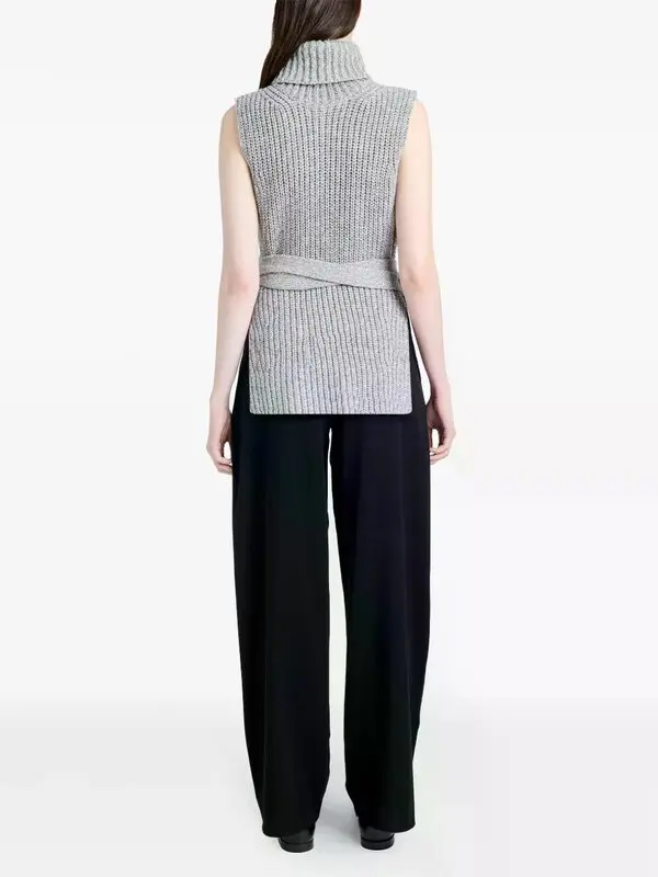 Proenza Schouler White Label Merino Wool Ribbed Knit Vest
