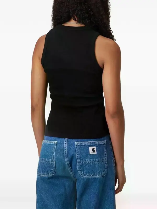 Carhartt Work In Progress Sleeveless Crewneck Top With Embroidered Logo