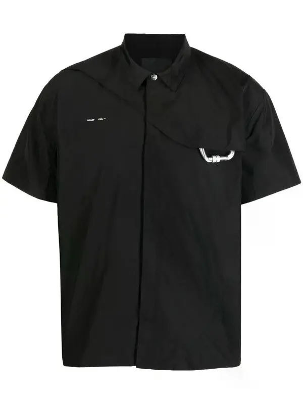 HELIOT EMIL Carabiner Short-sleeve Shirt - Black