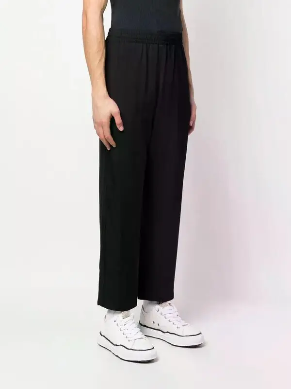 Y3 Mid-rise Straight-leg Cotton Trousers
