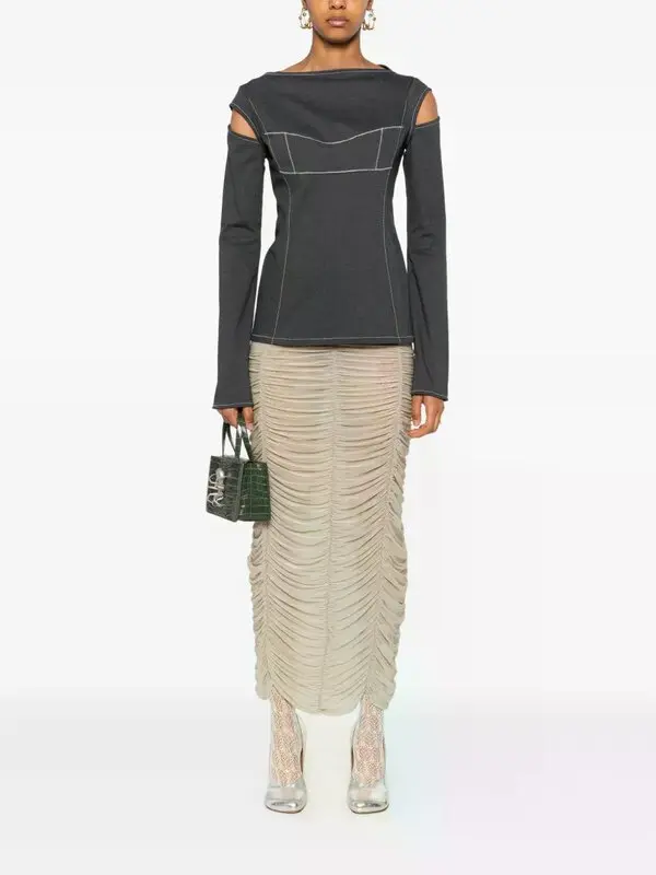ELENA VELEZ Parlour Midi Skirt