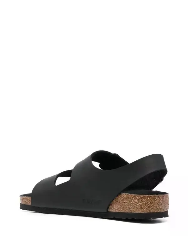 BIRKENSTOCK Milano Leather Slingback Sandals - Black