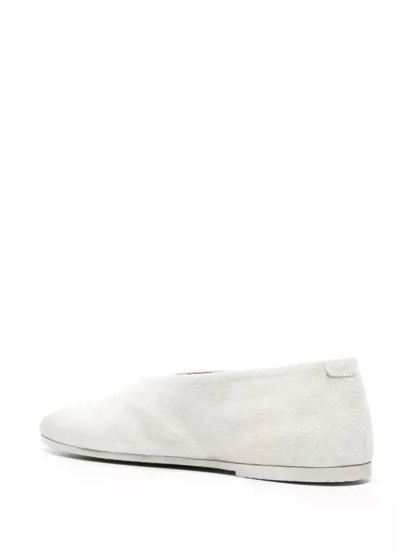 Marsèll Suede Ballerina Flats - Neutrals