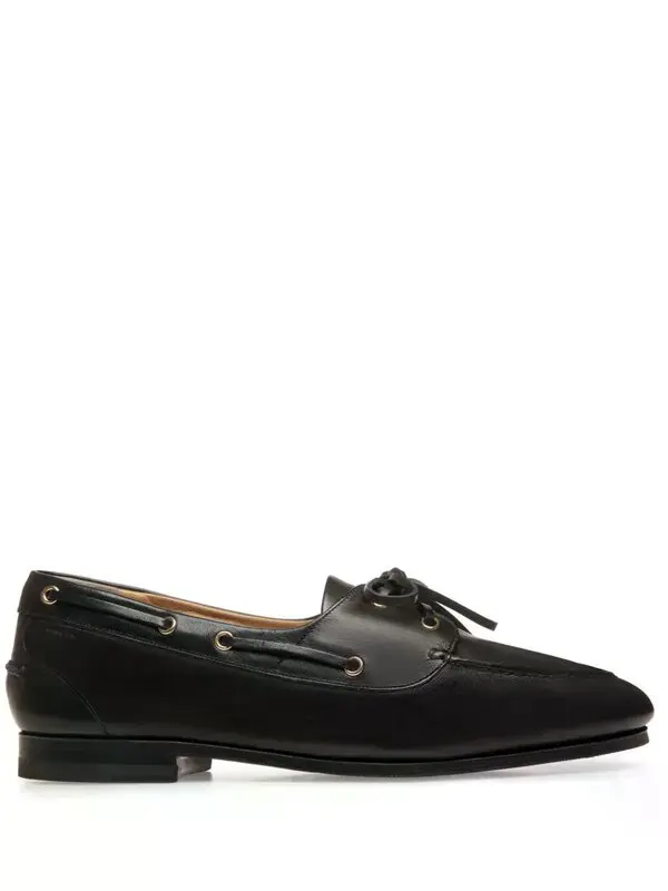 Bally Plume Leather Boat Shoes