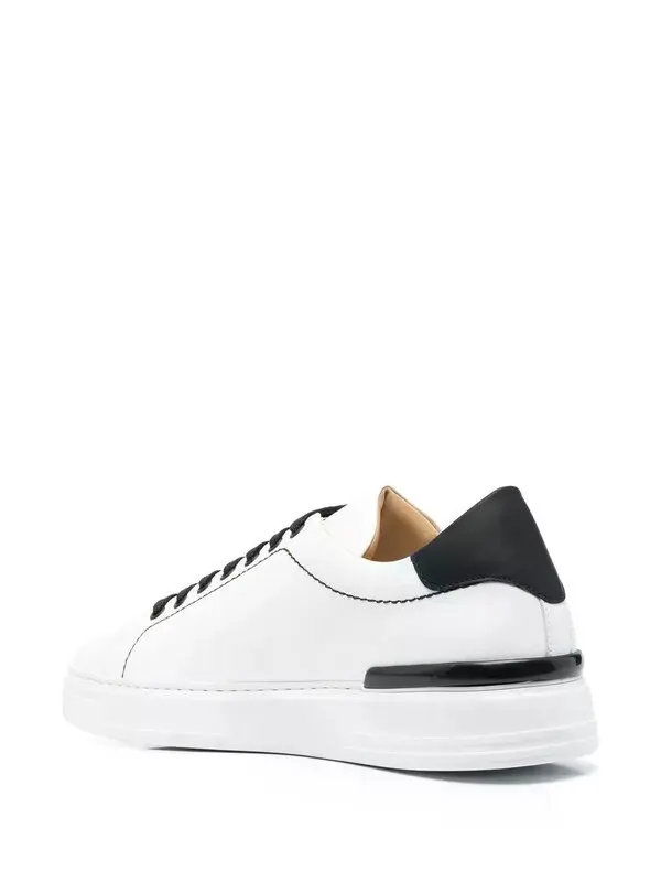 Philipp Plein Low-top Leather Sneakers - Black