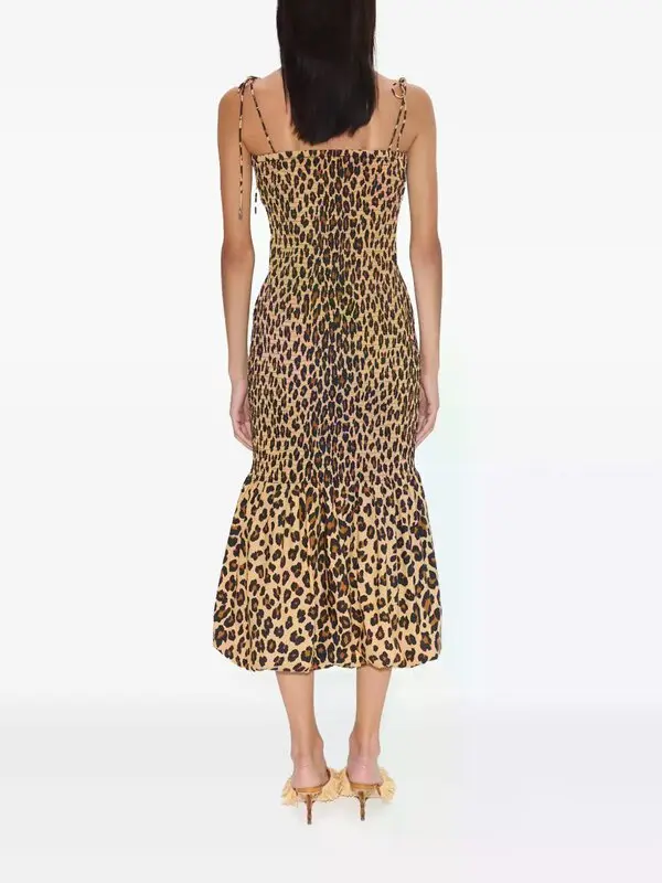 SIMONMILLER Canto Smocked Poplin Dress