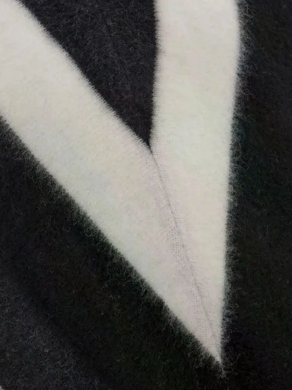 Saint Laurent Graphic Print Wool Jumper