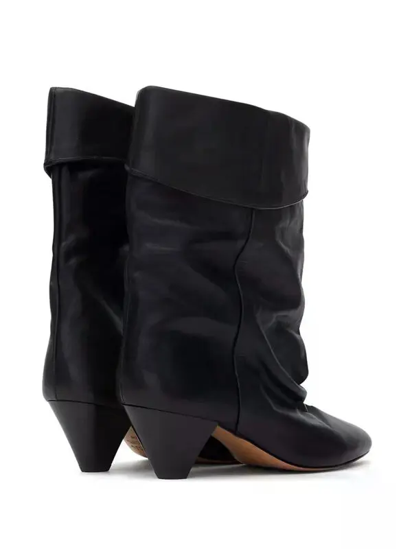 Isabel Marant Étoile 55mm Dalby Slouchy Leather Boots - Black