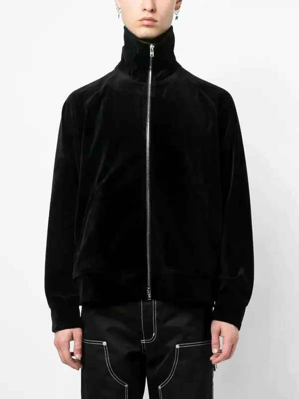 MASTERMIND WORLD Zip-up Velour Sweatshirt