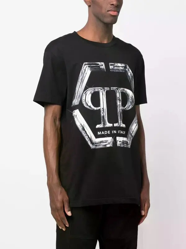 Philipp Plein Ss Pp Glass Cotton T-shirt