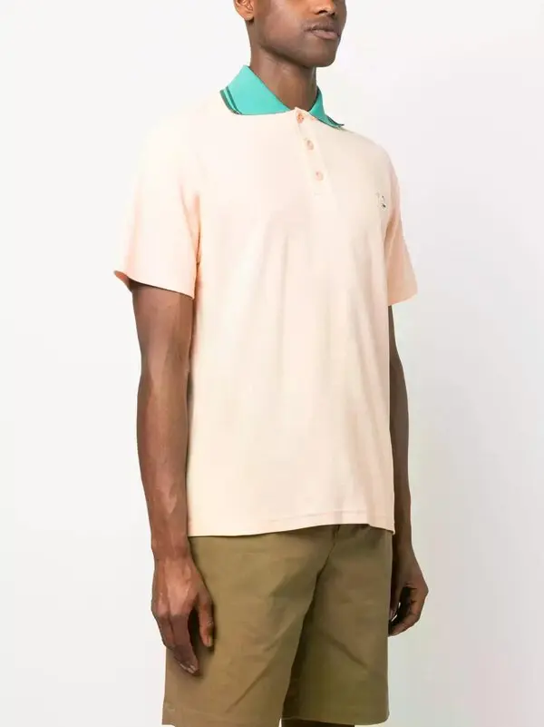 Maison Kitsuné Logo-appliqué Piqué Polo Shirt