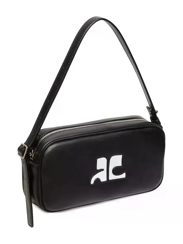 COURREGES Re-edition Leather Bag - Black