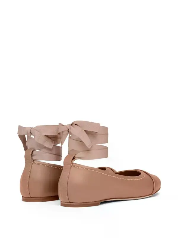 MALONE SOULIERS Sabina Ballet Flats With Self-tie Fastening