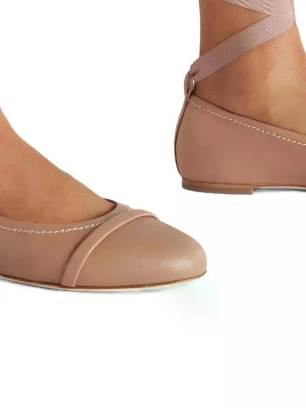 MALONE SOULIERS Sabina Ballet Flats With Self-tie Fastening