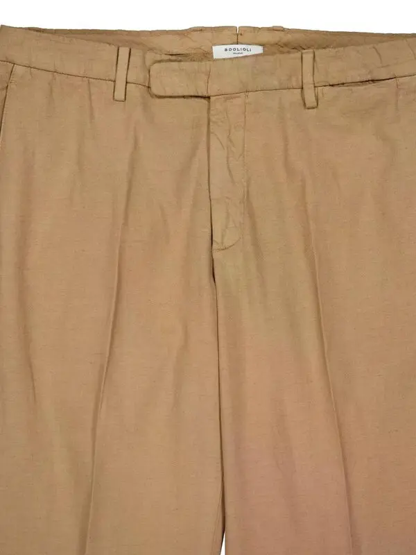 Boglioli Pressed-crease Trousers - Neutrals