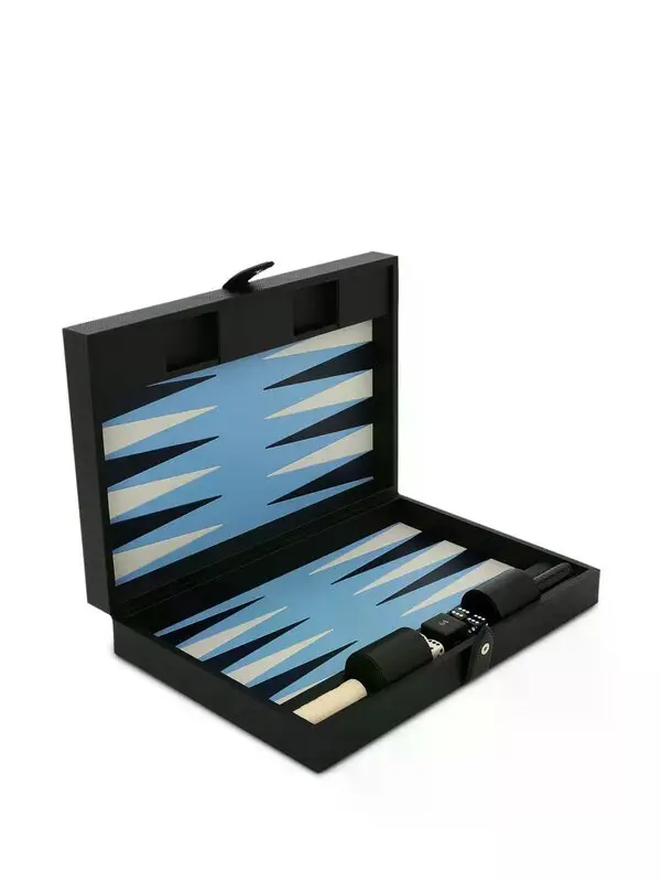 Smythson Panama Leather Backgammon Case
