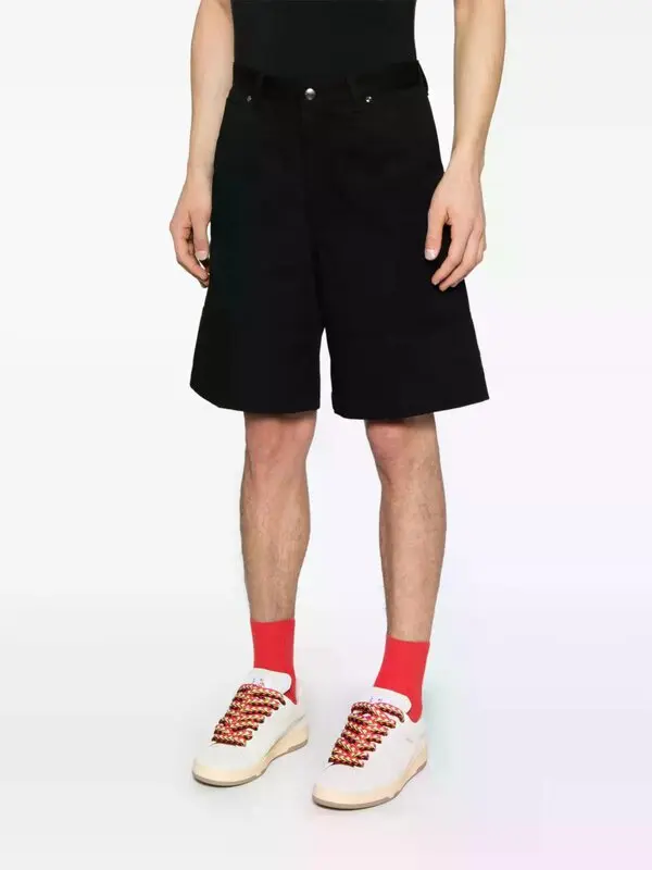 Moncler Cotton Cargo Shorts - Black