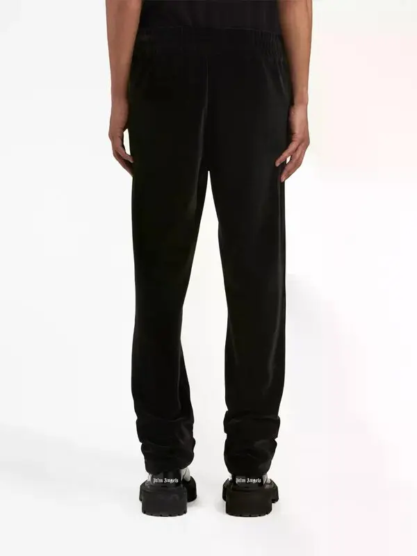 Palm Angels Logo-print Velvet Track Pants