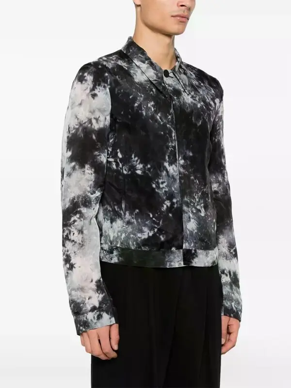 SAPIO Abstract Pattern Print Shirt Jacket