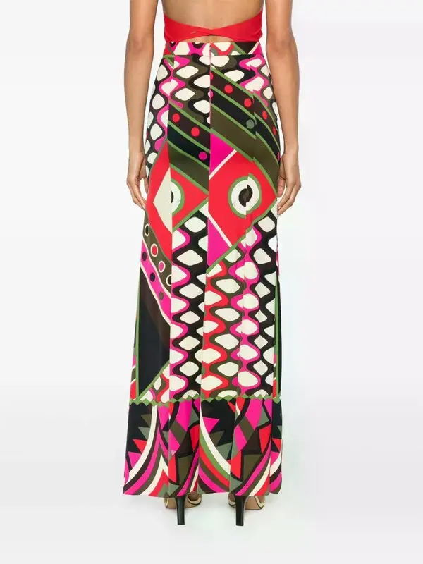 Emilio Pucci Vivara Print Maxi Skirt
