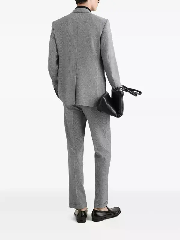 Dolce & Gabbana Pied-de-poule Tailored Trousers - Black