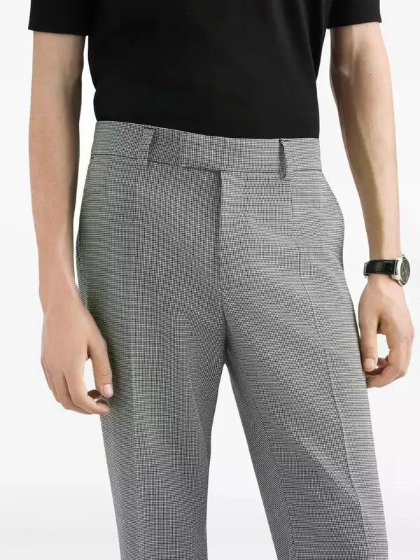 Dolce & Gabbana Pied-de-poule Tailored Trousers - Black