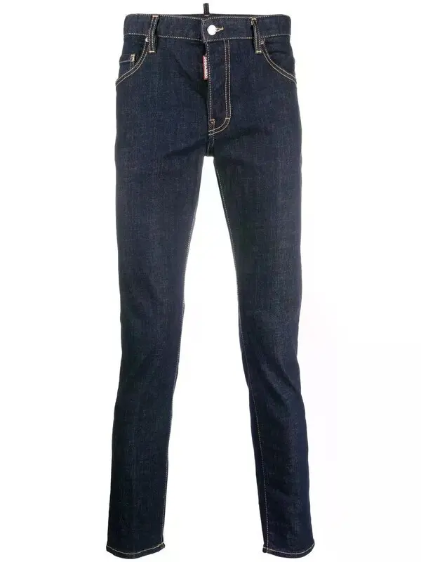 Dsquared2 Slim-fit Jeans With Logo Print