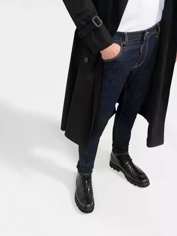 Dsquared2 Slim-fit Jeans With Logo Print