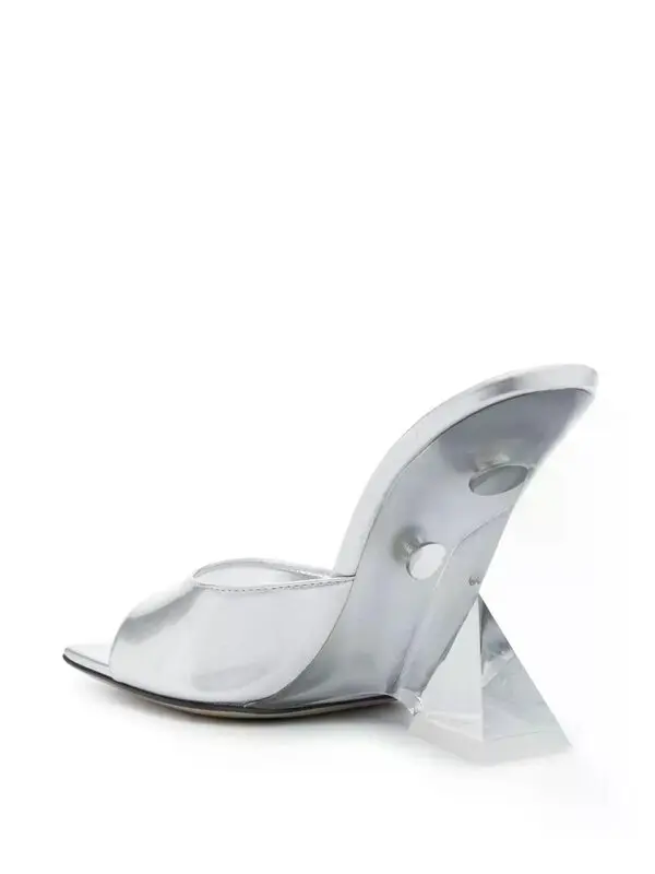 Attico Cheope 105mm Metallic Effect Sandals