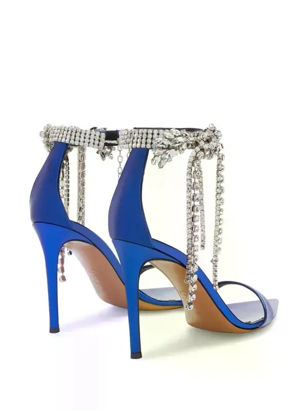 Alexandre Vauthier Embellished Stiletto Sandals - Blue