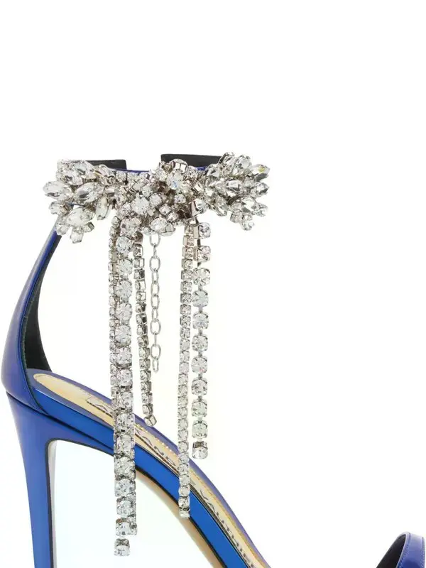 Alexandre Vauthier Embellished Stiletto Sandals - Blue