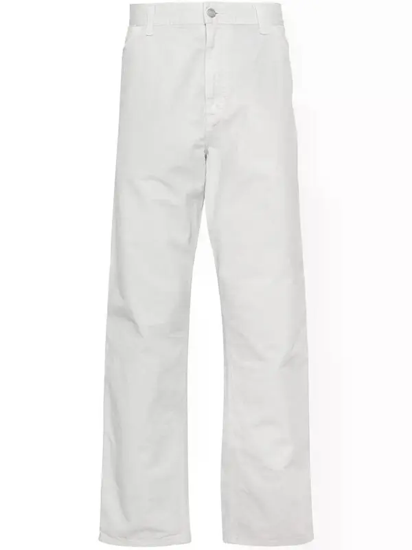 Carhartt Work In Progress Single Knee Straight-leg Trousers - Grey