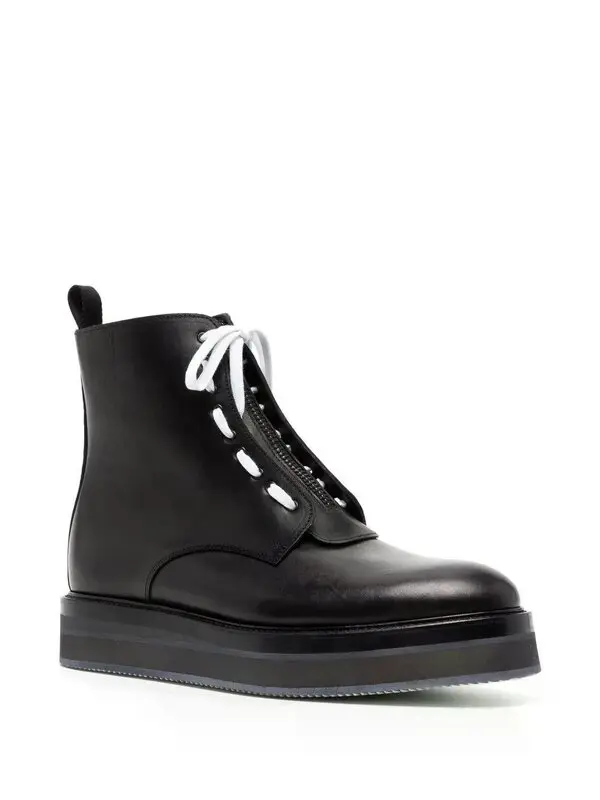 NICOLAS ANDREAS TARALIS Lace-up Leather Ankle Boots