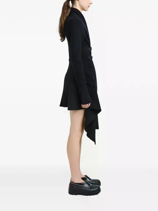 Proenza Schouler Asymmetrical Dress With Front Buckle Fastening - Black