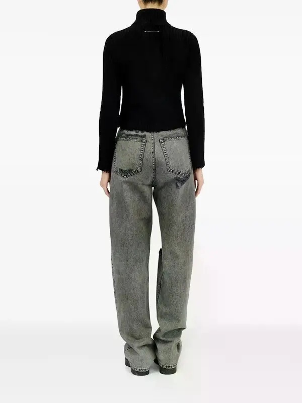 MAISON MARGIELA Ribbed Cotton Zip-up Cardigan