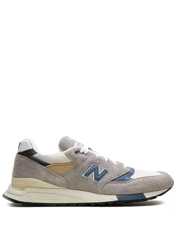 NEW BALANCE 998 Made In Usa Navy Suede Sneakers - Grey