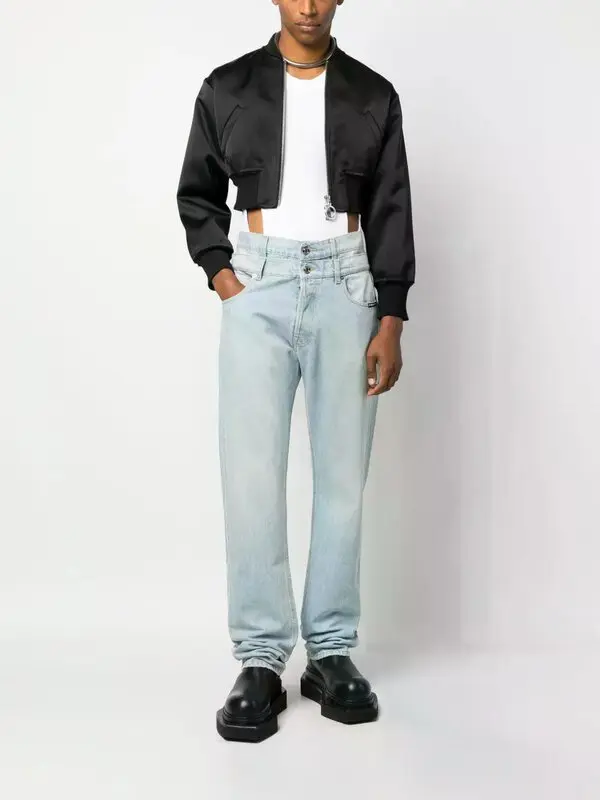 VTMNTS Double-layer Straight-leg Jeans - Blue