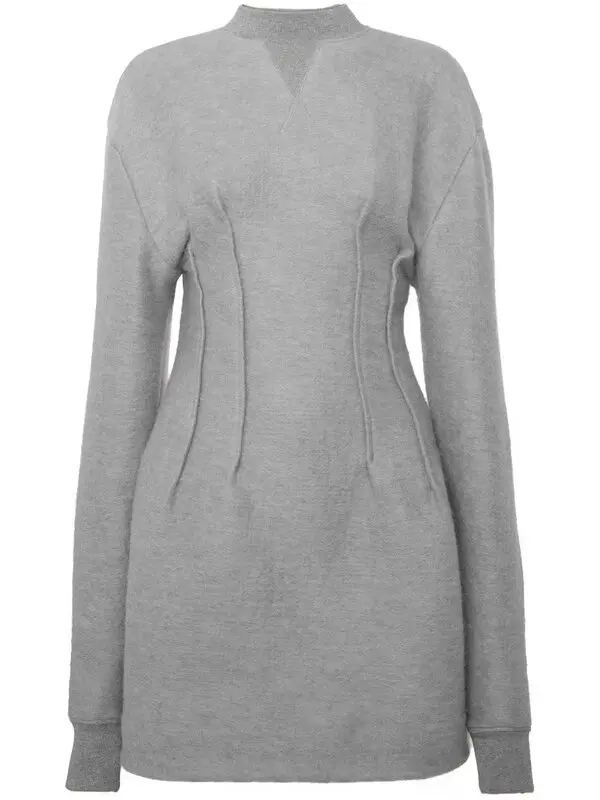 JW Anderson Textured Hourglass Dress - Grey