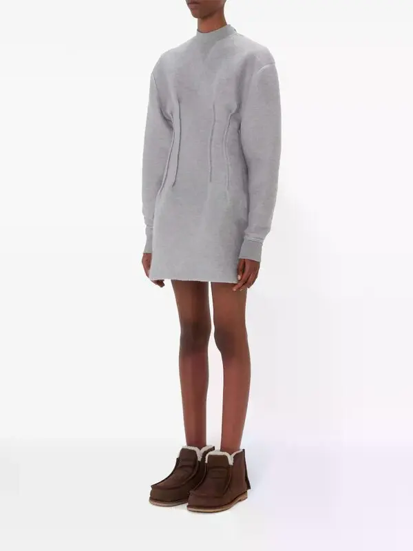 JW Anderson Textured Hourglass Dress - Grey