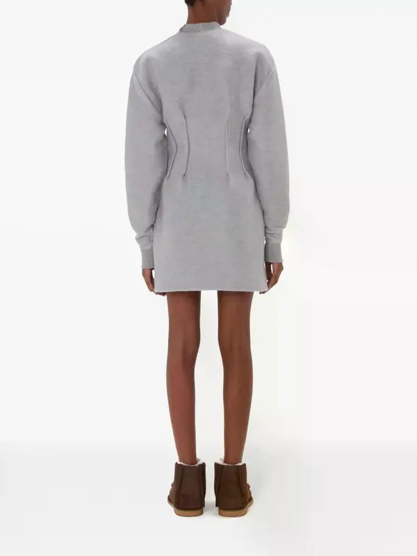 JW Anderson Textured Hourglass Dress - Grey
