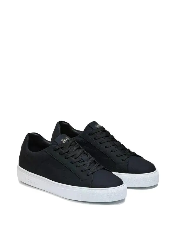 HIDE&JACK Embossed Leather Sneakers - Black