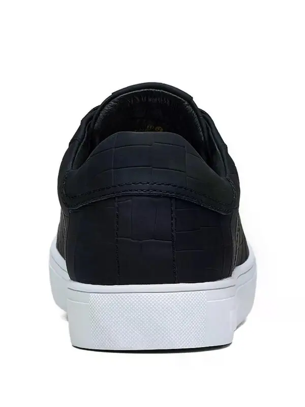 HIDE&JACK Embossed Leather Sneakers - Black