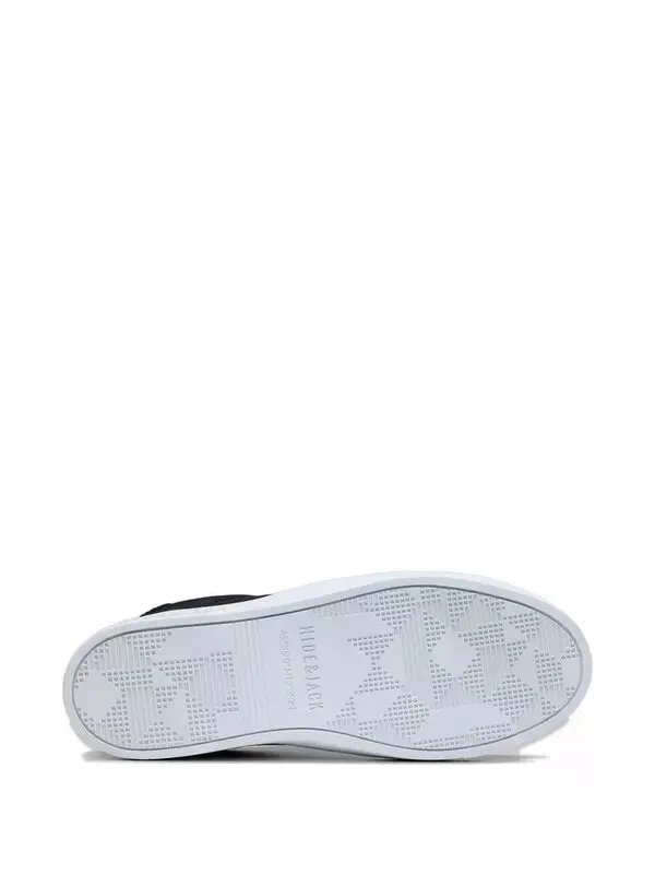 HIDE&JACK Embossed Leather Sneakers - Black