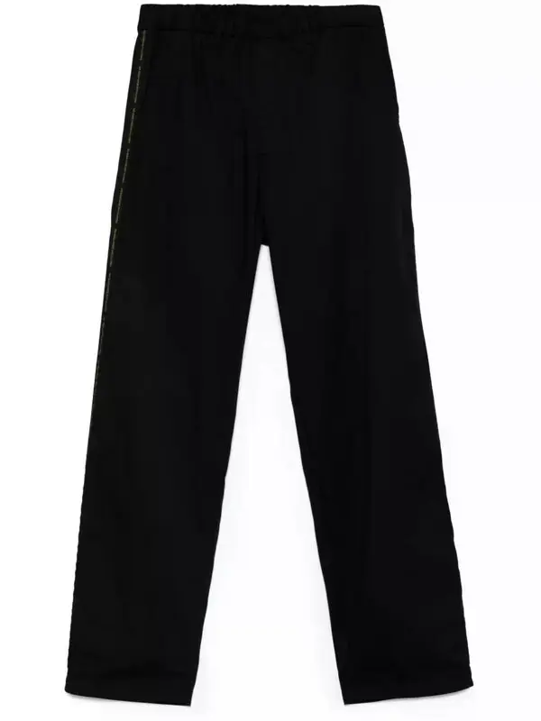 Undercover Logo Tape Detail Trousers - Black