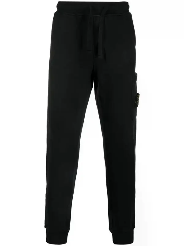 Stone Island Cargo-pocket Track Pants - Black