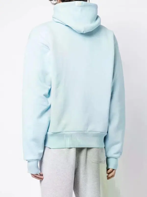 ADVISORY BOARD CRYSTALS Logo-patch Zip-up Hoodie - Blue