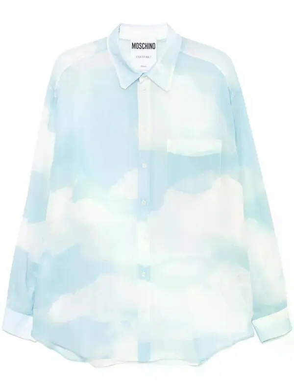 Moschino Graphic-print Shirt - Blue